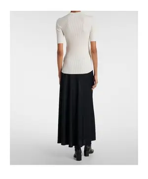 JIL SANDER Ribbed-knit Silk Sweater