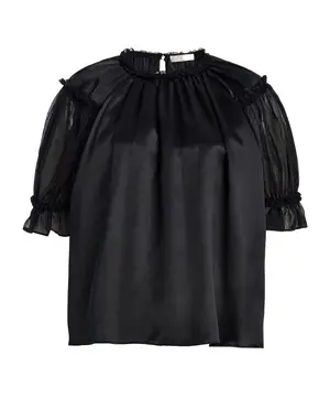 Ulla Johnson Short-sleeved Top - Black