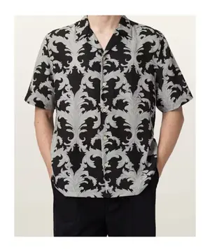 ALLSAINTS Motif Short Sleeve Shirt