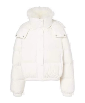 YVES SALOMON Trimmed Ski Jacket - White