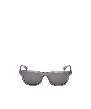 Zegna Rectangular Frame Sunglasses - Gray