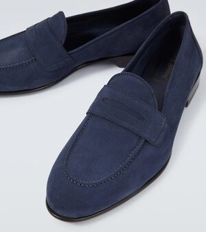 Brioni Appia Leather Penny Loafers