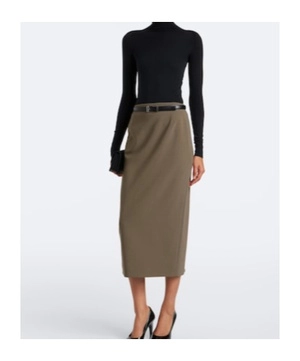 MUGLER Wool-blend Pencil Skirt