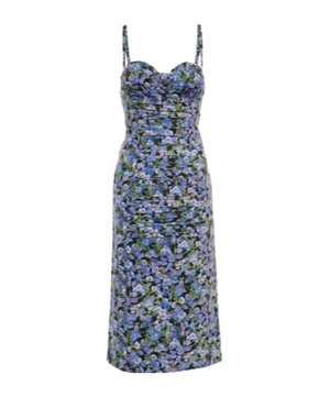 Carolina Herrera Printed Cotton Blend Midi Dress - Green