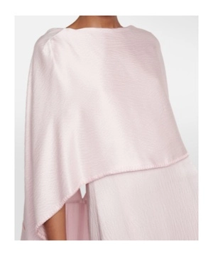 Gabriela Hearst Satin Shawl-style Maxi Dress - Pink