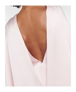 Gabriela Hearst Satin Shawl-style Maxi Dress - Pink