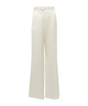 Gabriela Hearst High-waisted Wide-leg Trousers - White