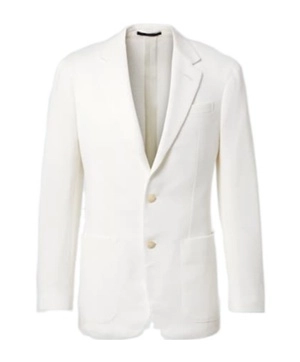 Dunhill Cotton Piqué Blazer - White
