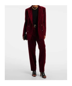 BLAZÉ MILANO Everynight Double-breasted Cotton Velvet Blazer
