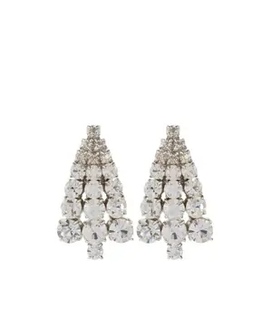 JIL SANDER Crystal-embellished Earrings - White