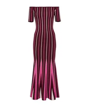 Gabriela Hearst Pleated Wool Maxi Dress - Brown