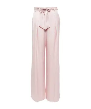 Gabriela Hearst High-waisted Wide-leg Pants - Pink