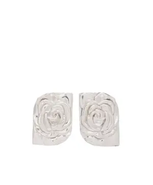 Magda Butrym Floral Earrings - Silver