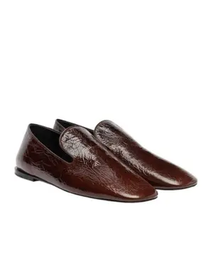 JIL SANDER Leather Loafers - Brown