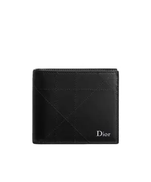 Dior Wallet With Coin Pocket - Black