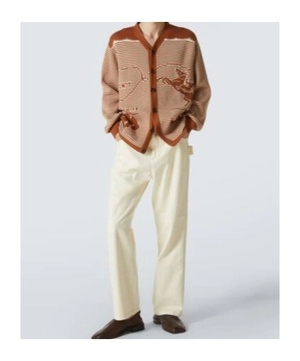 BODE Buckaroo Striped Cotton Cardigan