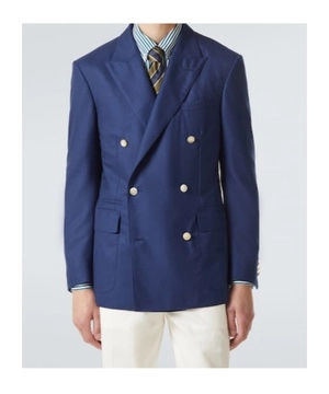 Dunhill Double-breasted Cashmere Blazer