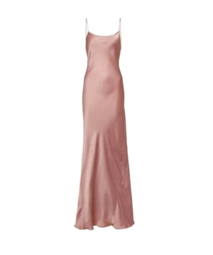 Victoria Beckham Satin Halter Dress - Pink
