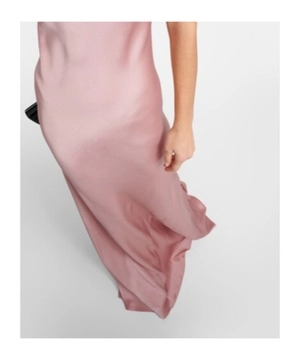 Victoria Beckham Halterneck Satin Maxi Dress