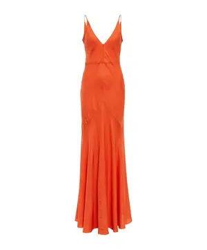 Gabriela Hearst Suspender Dress - Red