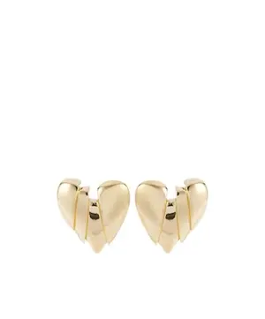 Amina Muaddi Heartbreaker Earrings - Yellow