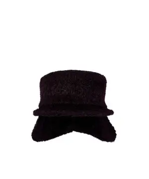 Raf Simons Alpaca And Wool Hat - Black