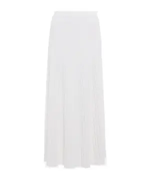 Gabriela Hearst Knitted Midi Skirt - White