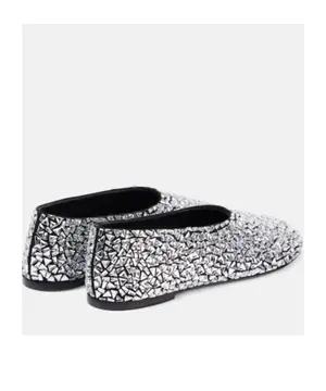 Proenza Schouler Glove Embellished Leather Ballet Flats