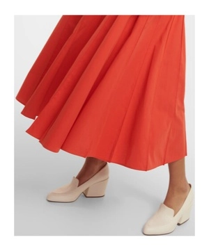 Gabriela Hearst Caden Puff Sleeve Midi Dress