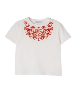 Dolce & Gabbana Dg Majolica Embroidered T-shirt