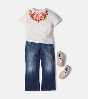 Dolce & Gabbana Dg Majolica Embroidered T-shirt