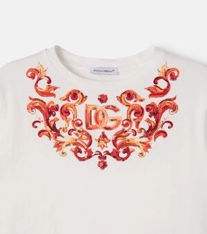Dolce & Gabbana Dg Majolica Embroidered T-shirt