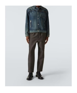 Undercover Embroidered Faded Denim Jacket