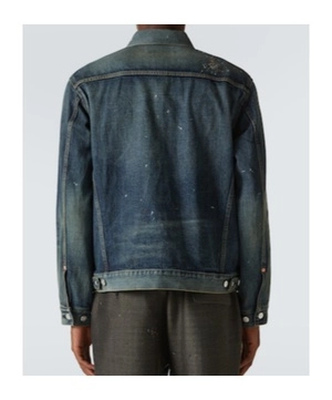 Undercover Embroidered Faded Denim Jacket