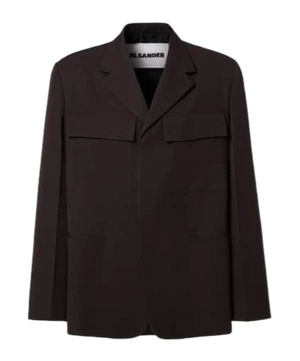 JIL SANDER Wool Jacket - Black