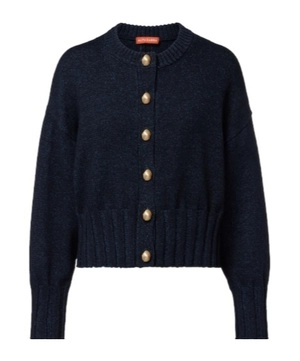Altuzarra Liam Cotton And Silk-blend Cardigan - Black