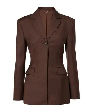 Magda Butrym Wool Blazer - Red