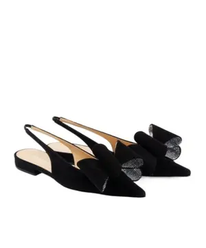 MACHMACH Le Cadeau Suede Ballet Flats