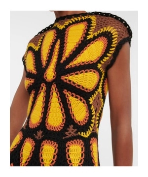 Gabriela Hearst Aidy Crocheted Cashmere Midi Dress