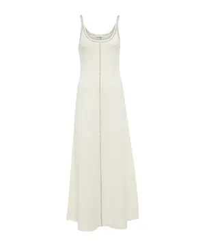 Gabriela Hearst Amaltea Cashmere Maxi Dress - White