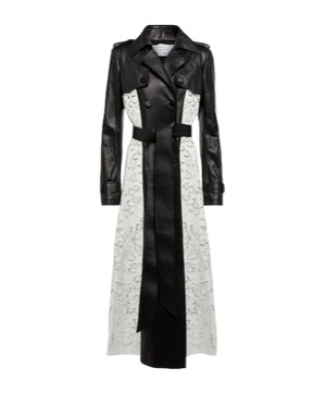 Gabriela Hearst Leather Trench Coat - Black