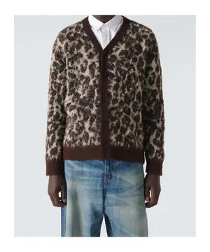 Junya Watanabe Leopard Jacquard Sweater