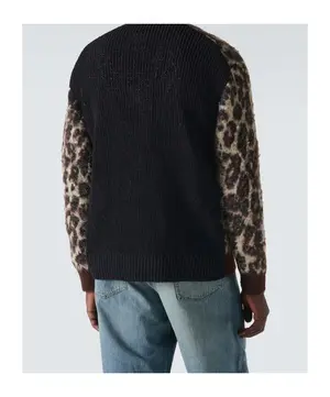 Junya Watanabe Leopard Jacquard Sweater