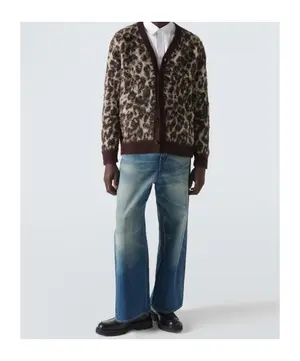 Junya Watanabe Leopard Jacquard Sweater
