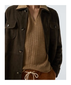 Frescobol Carioca Ravi Suede Overshirt