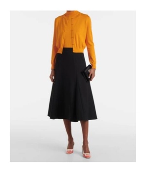 Carolina Herrera Cropped Silk And Cotton Cardigan