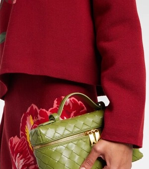 Carolina Herrera Floral Jacquard High Neck Sweater