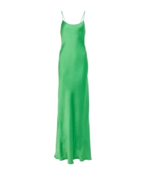 Victoria Beckham Satin Dress - Green