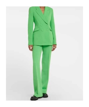 Gabriela Hearst Double-breasted Virgin Wool Suit Jacket