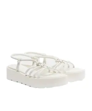 GIANVITO ROSSI Hebe Platform Leather Sandals